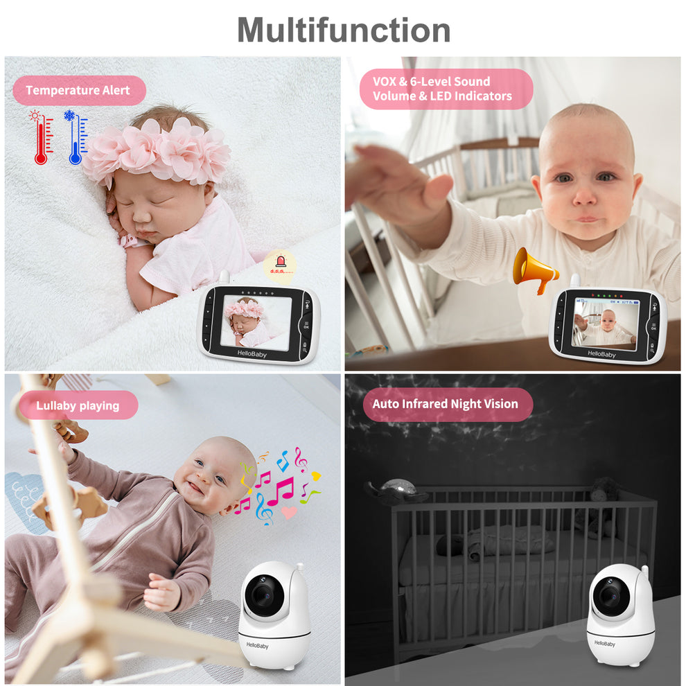 HelloBaby monitor HB65 | Video Baby Monitor with Camera | Hellobaby